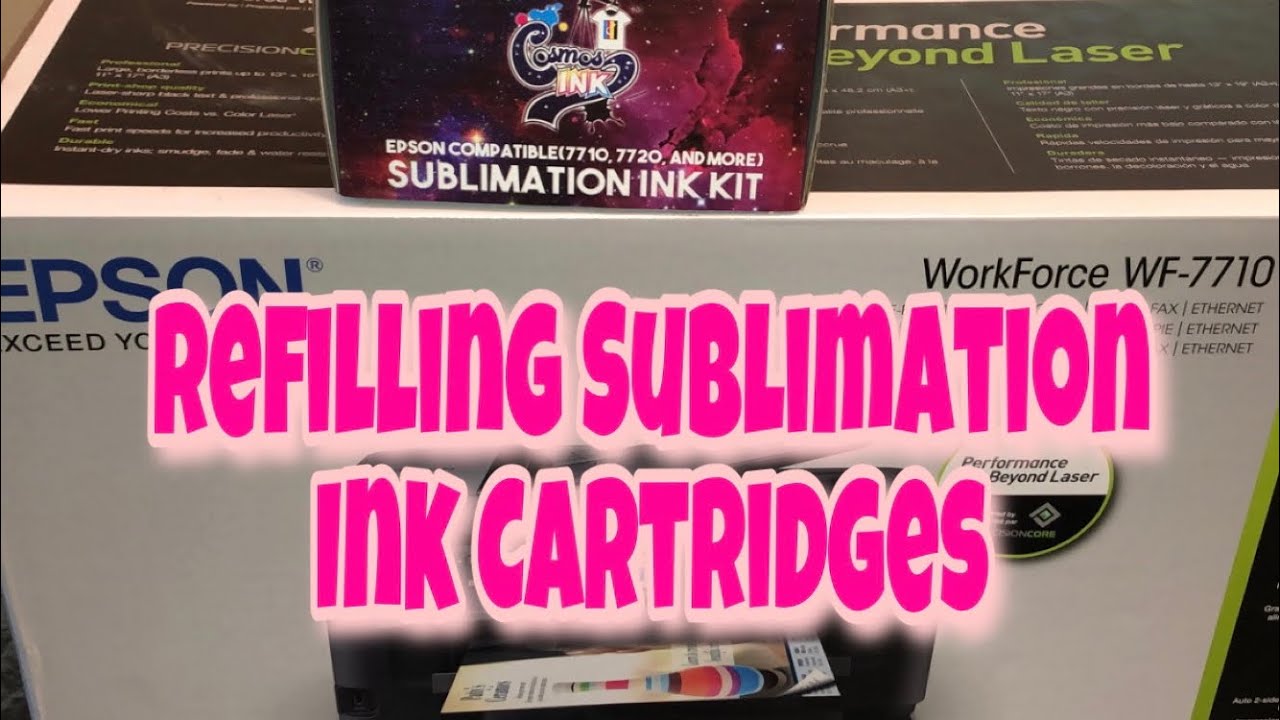 How to Refill Sublimation Ink Cartridges - YouTube