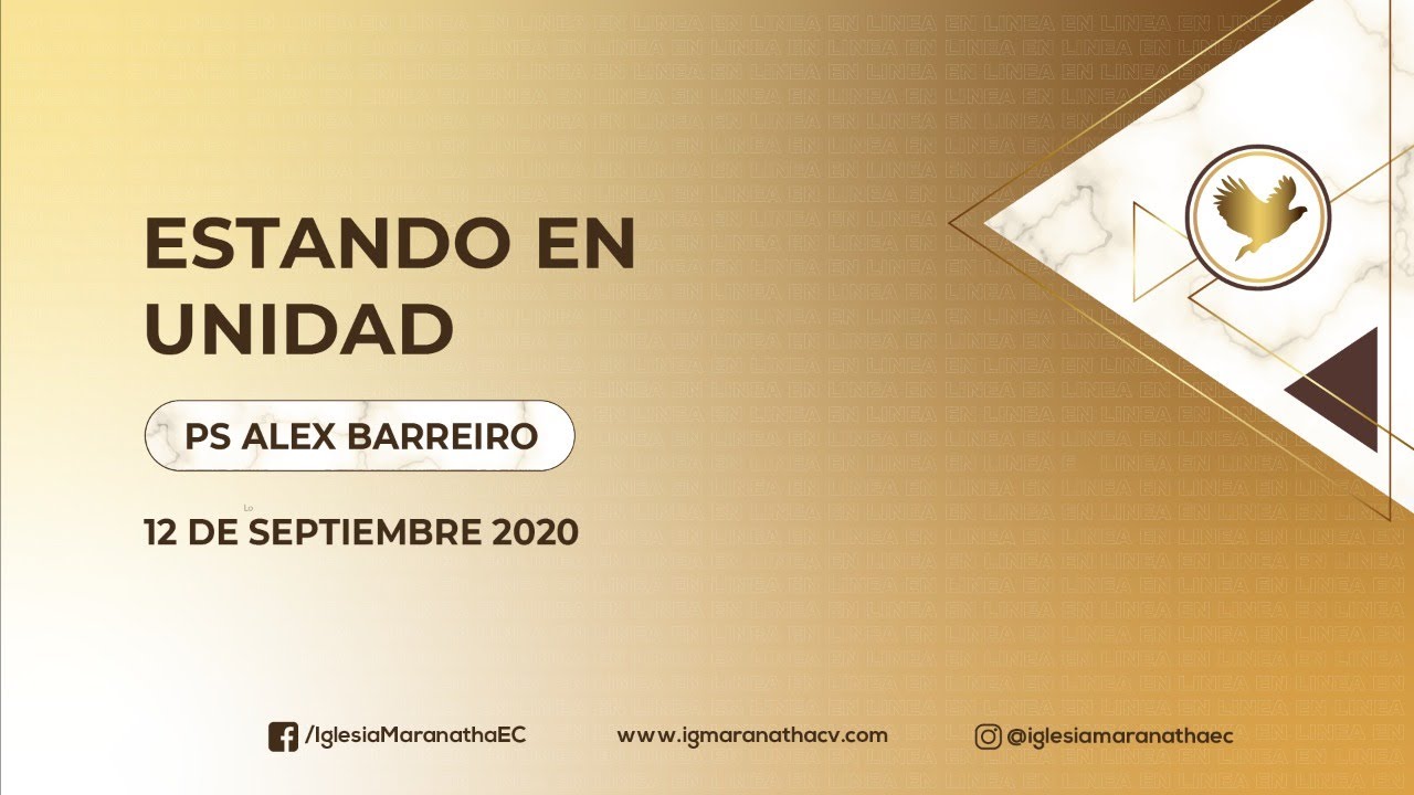 Estando en unidad - Ps Alex Barreiro - YouTube