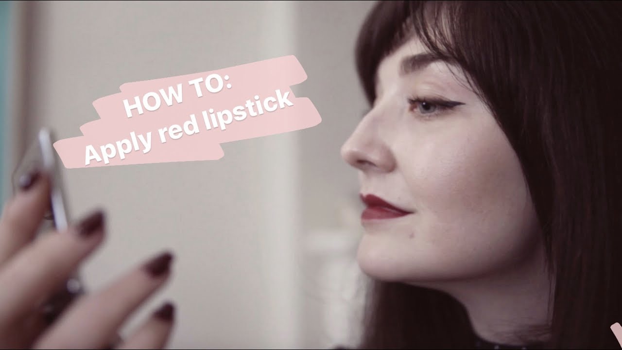 HOW TO: APPLY RED LIPSTICK - YouTube
