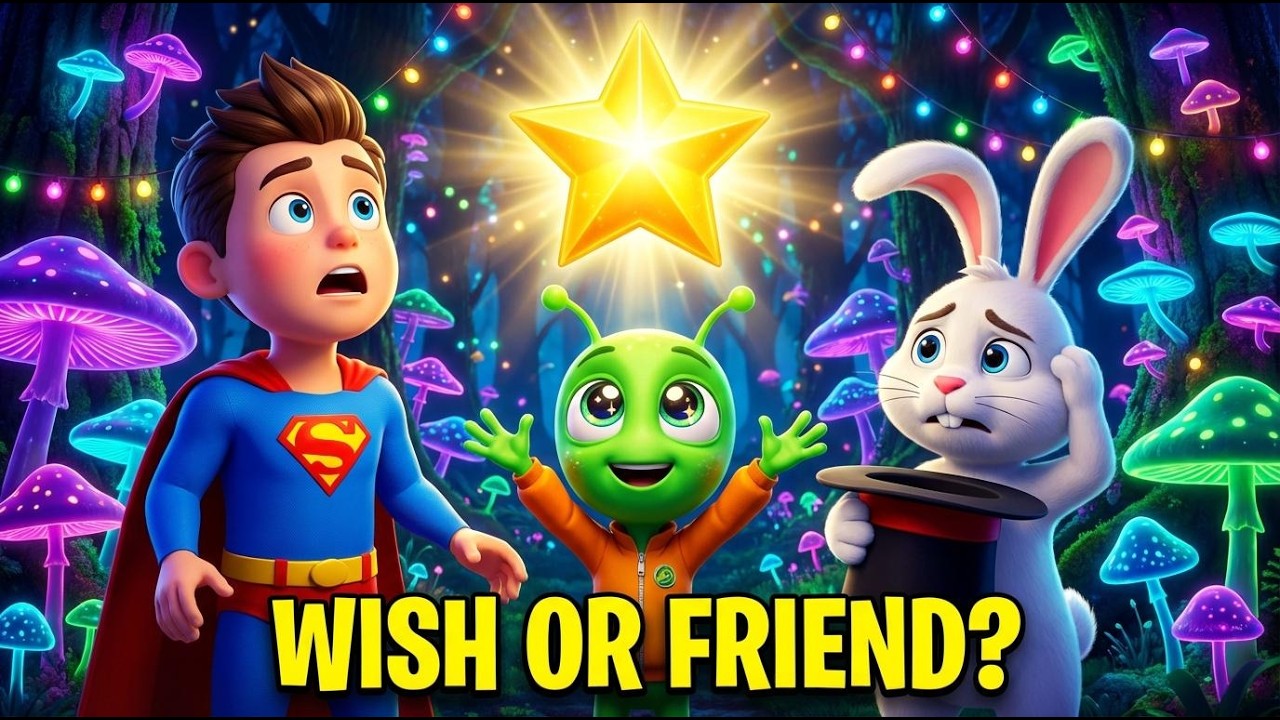 Wish Star Adventure 🌟 Super Kid, Greeny & Rabby Cartoon for Kids - YouTube