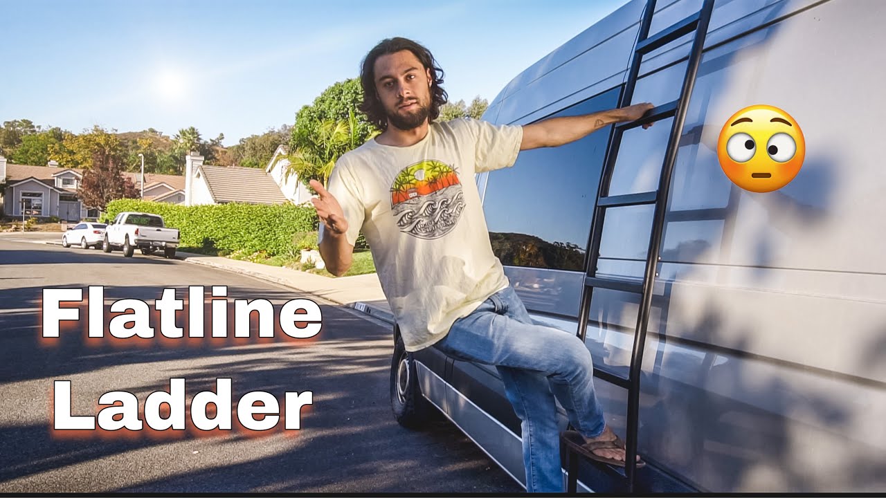 How to *Easily* Install the Flatline Side Ladder to your Sprinter Van ...