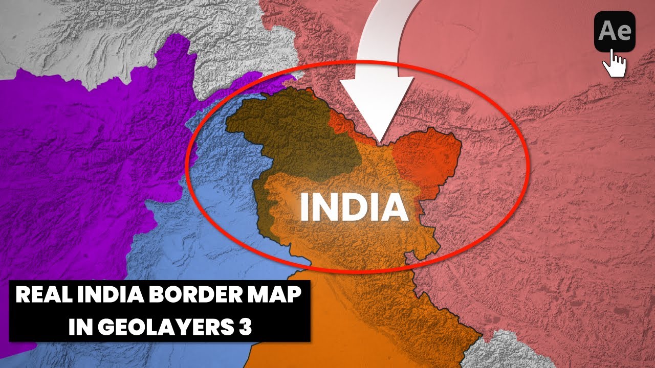 India Border Map Fix – Step-by-Step in GEOlayers 3 - YouTube