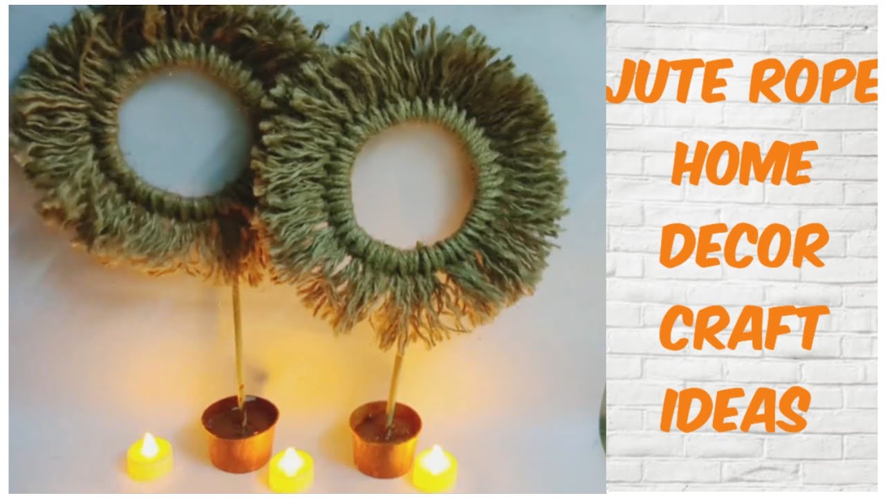DIY Jute Rope Craft Ideas | Showpiece for Home Decoration | Sanal Kairu ...