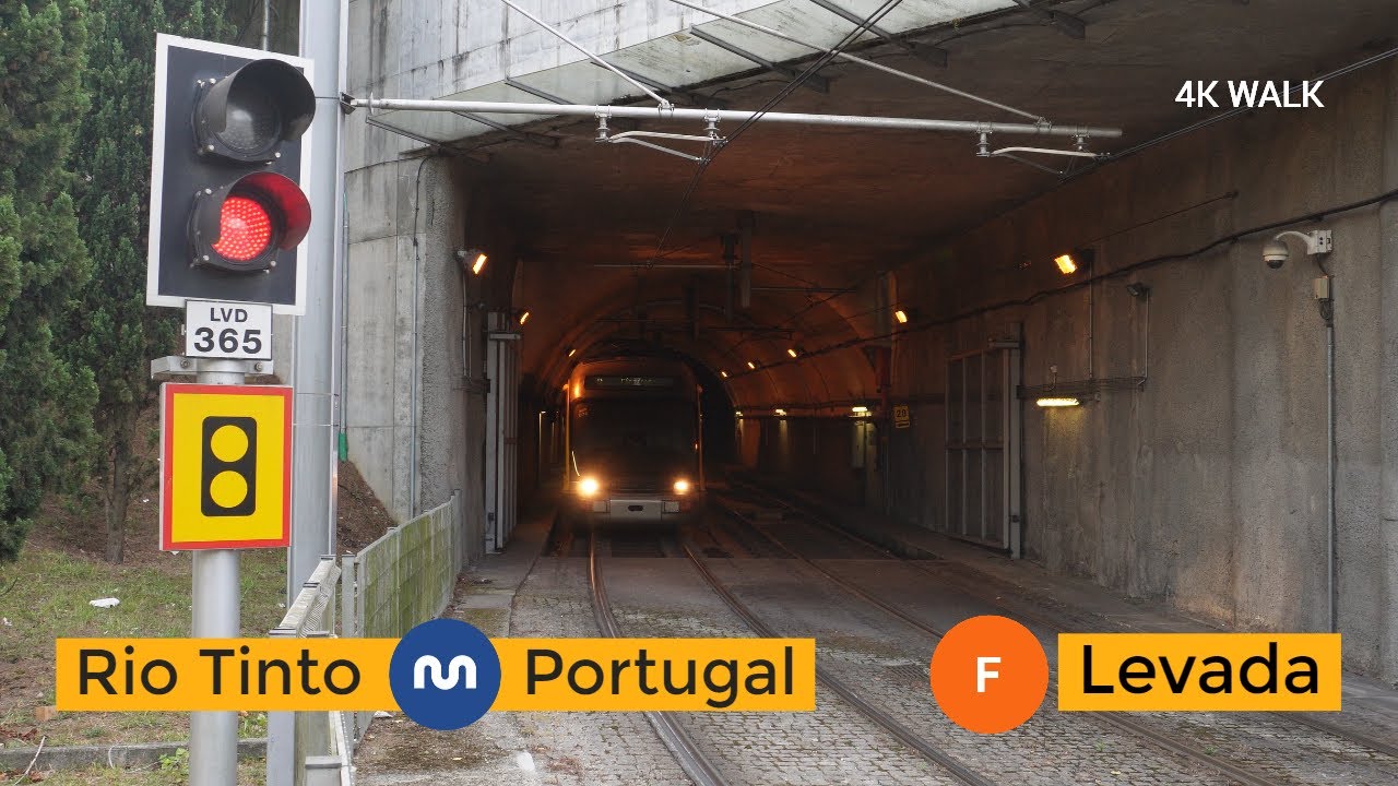 Porto, Rio Tinto, Metro Stations Walk, Levada (4K) - YouTube