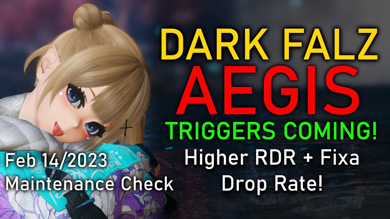 [PSO2:NGS] Farm DARK FALZ AEGIS after MAINTENANCE! Increased RDR and ...