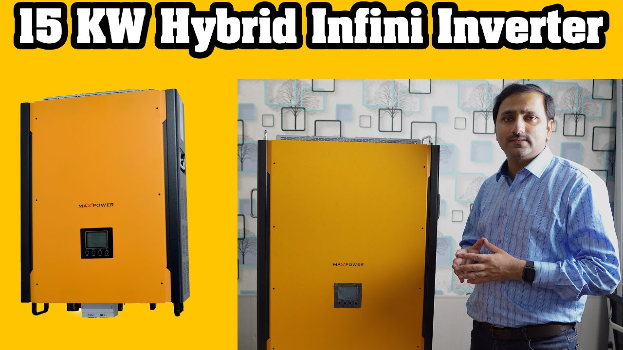 15kw Hybrid Solar Inverter with Netmetering and Realtime Sharing - YouTube