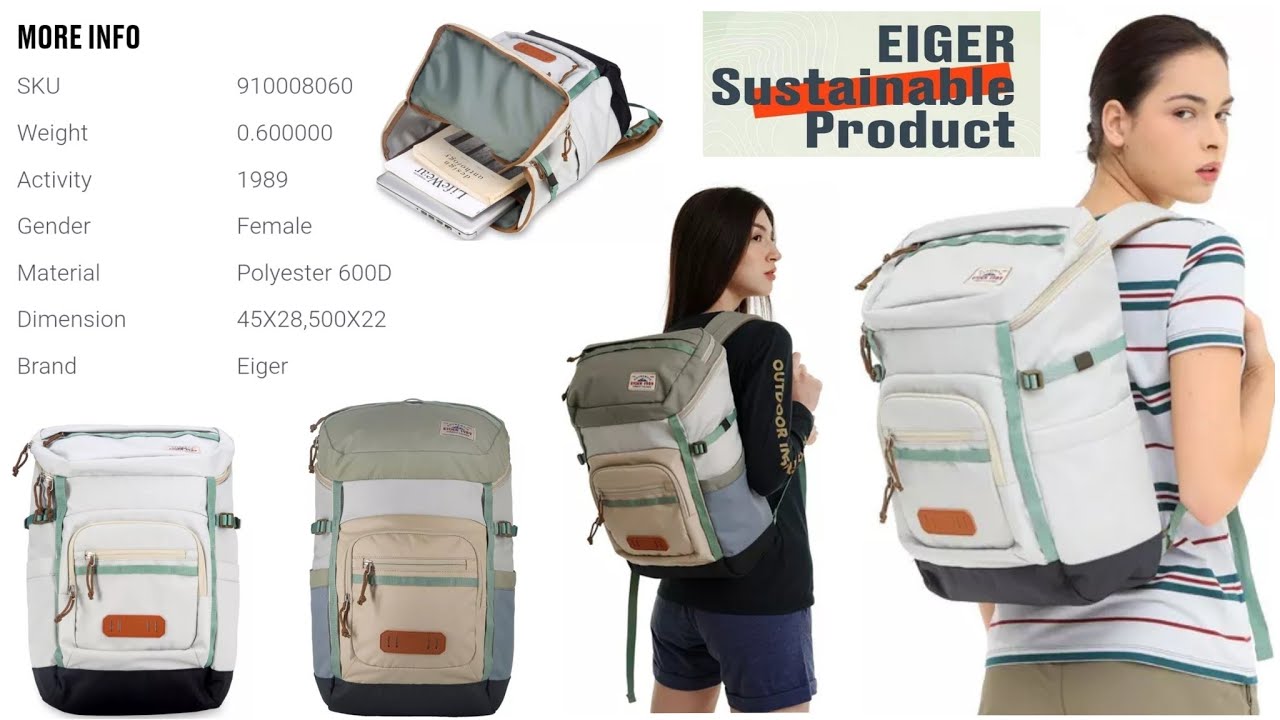 🟢 EIGER WEEKENDER PACK 22L WS LAPTOP 14 BACKPACK 1989 || 910008060 ...