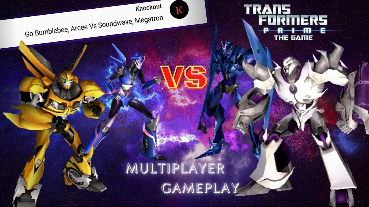 Transformers Prime Bumblebee vs Arcee vs Soundwave vs Megatron (Brawl ...
