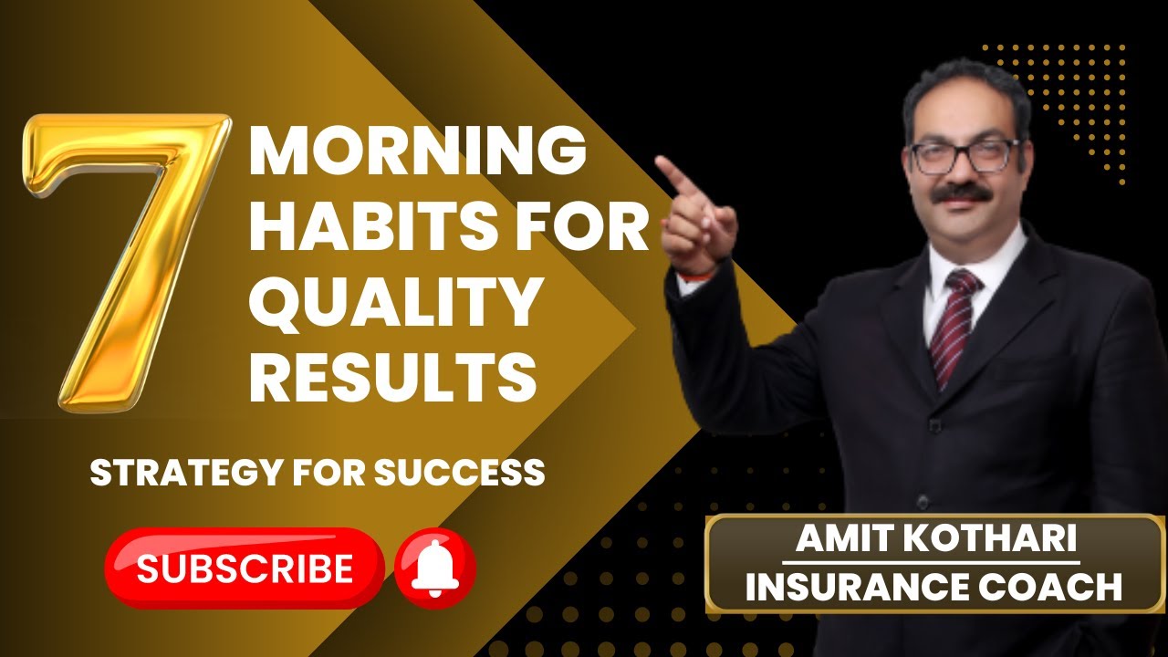 7 Morning Habits For Success I Amit Kothari - YouTube