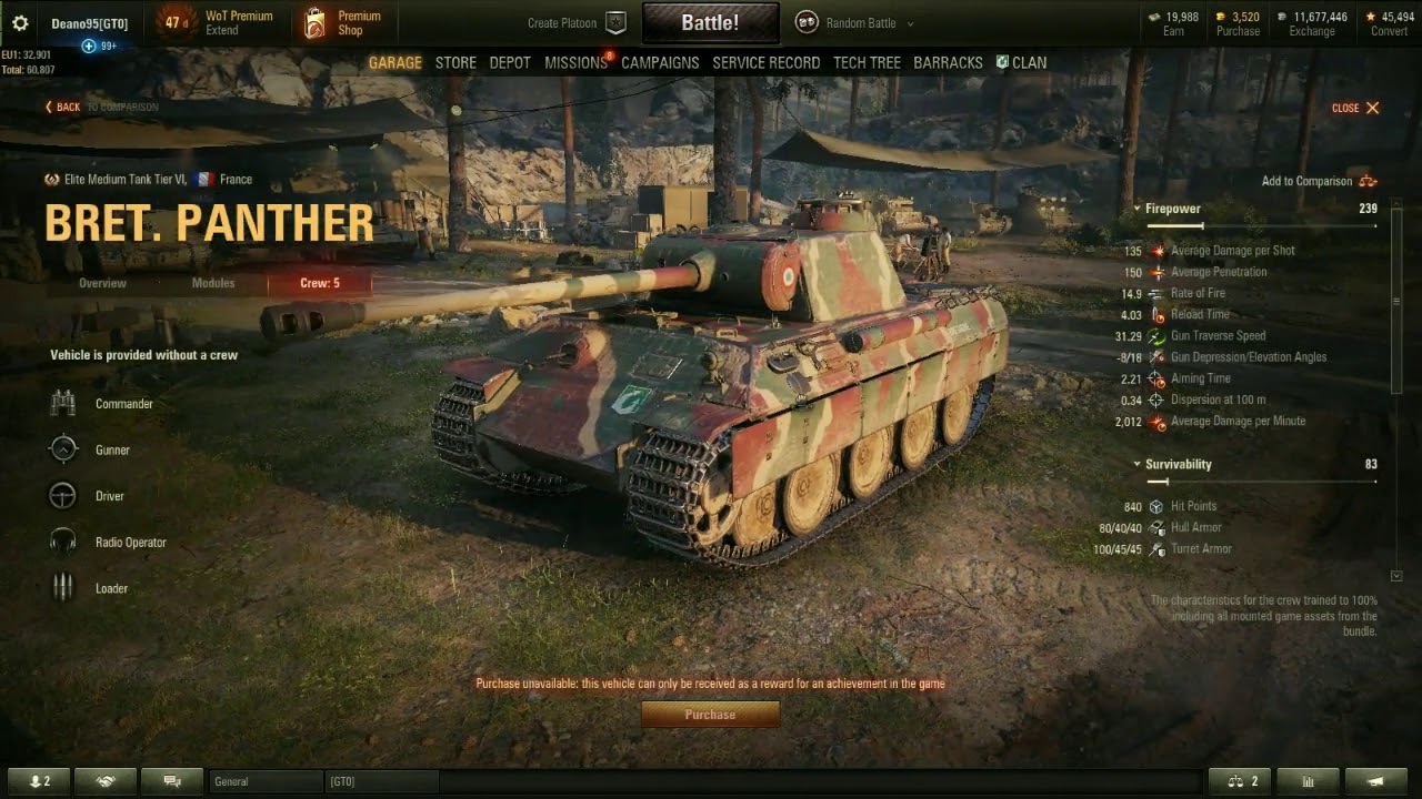 WoT Bretagne Panther opinions - YouTube