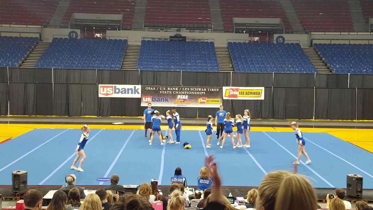Newberg Small Coed Cheer at State Cheer Competition 2018 - YouTube