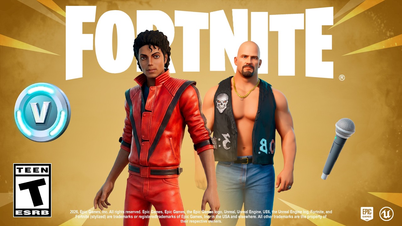 Fortnite's *NEW* Updates! (Michael Jackson Skin, WWE Collab Skins ...
