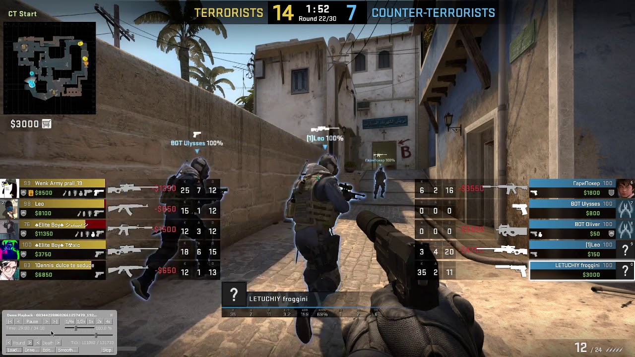 [CS:GO] Overwatch Map:Mirage | WallHack AimBot Bhop - YouTube