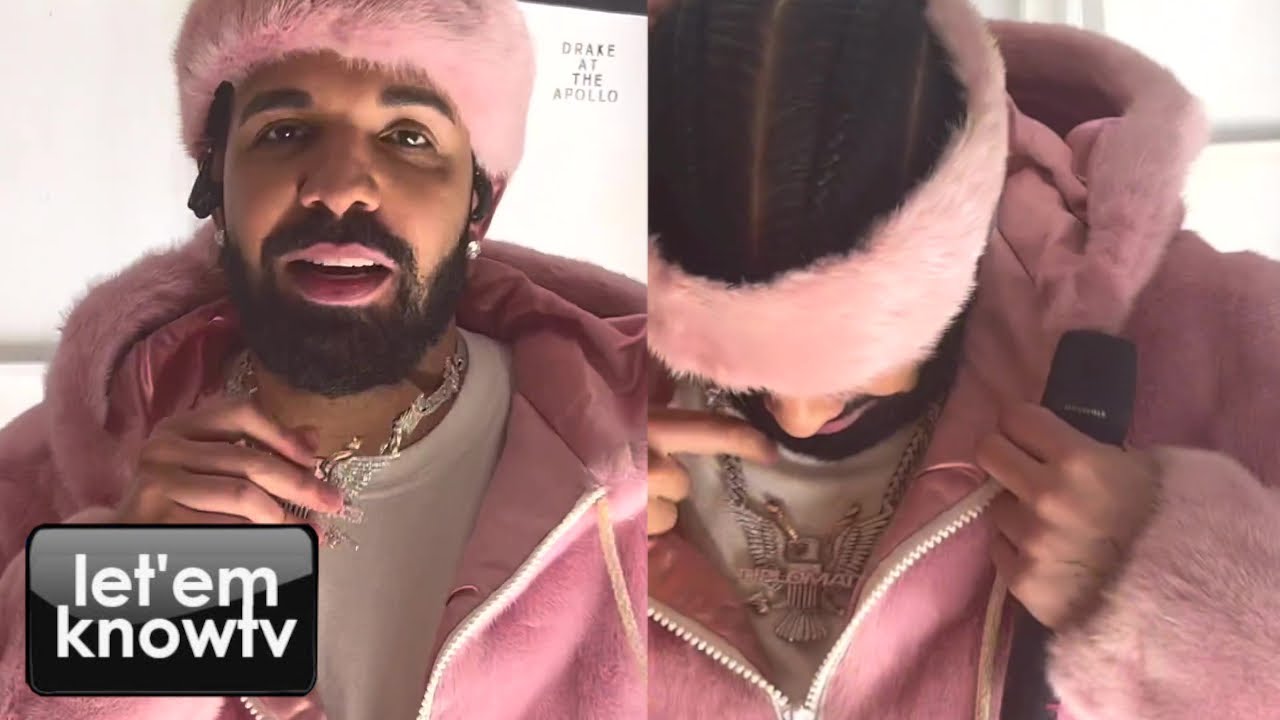 Drake Flexing The Diplomats Diamond Chain Backstage & Wearing Camron's ...