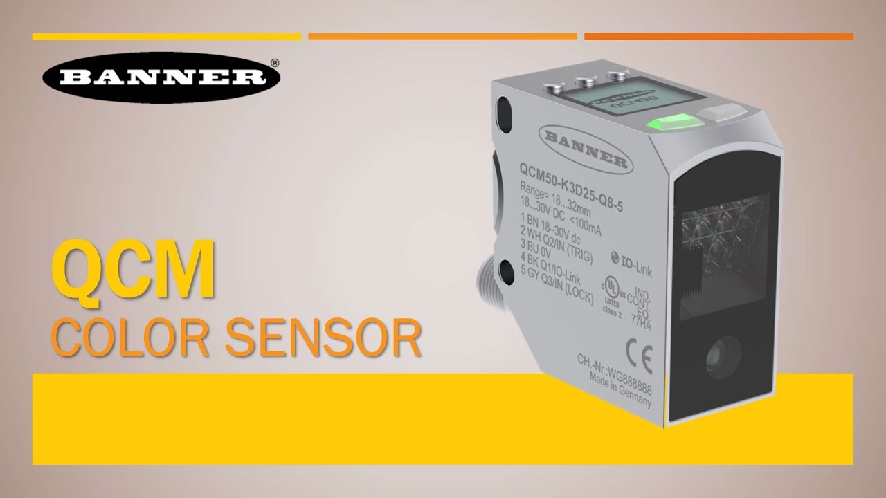 Banner: Color Sensor: QCM Series (TH Language) - YouTube
