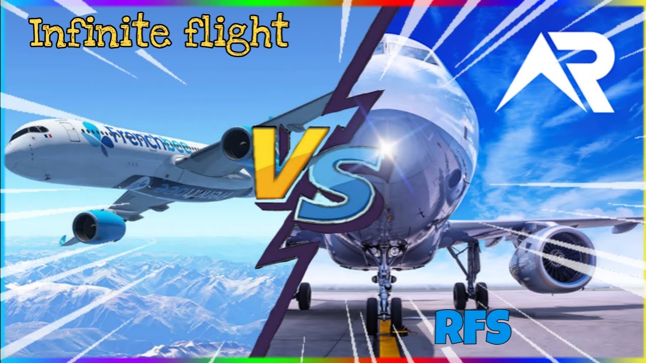 Infinite Flight sim VS RFS: Landing in Madrid - YouTube