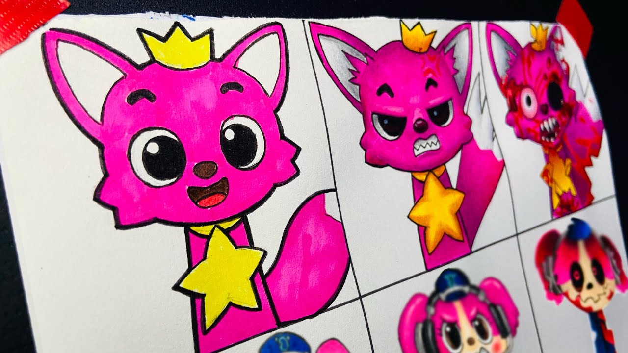 Drawing sprunki pinkfong phase 1-3 / incredibox sprunki Oc - YouTube