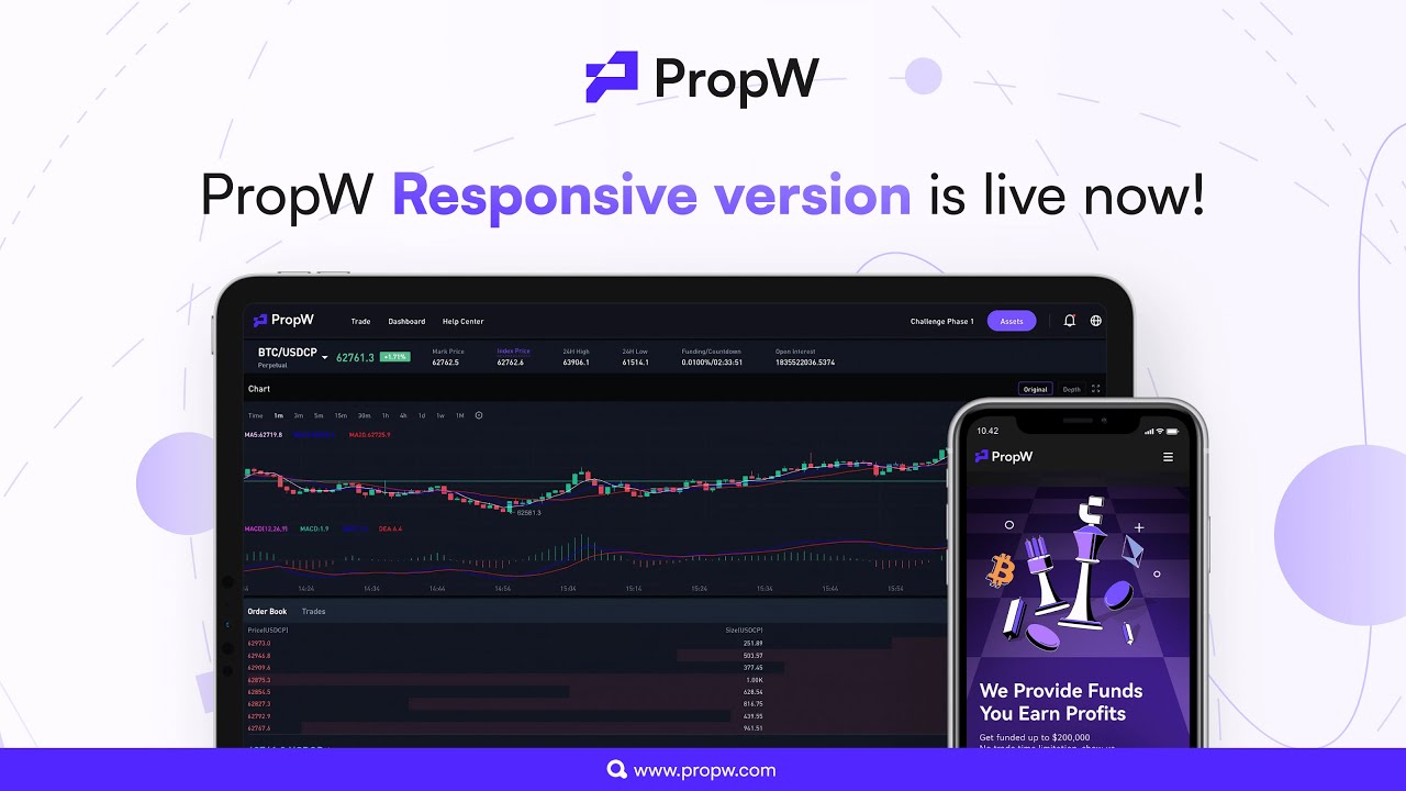 PropW Responsive Version is Live Now! Discover more:📱👨🏻‍💻 #proptrading ...