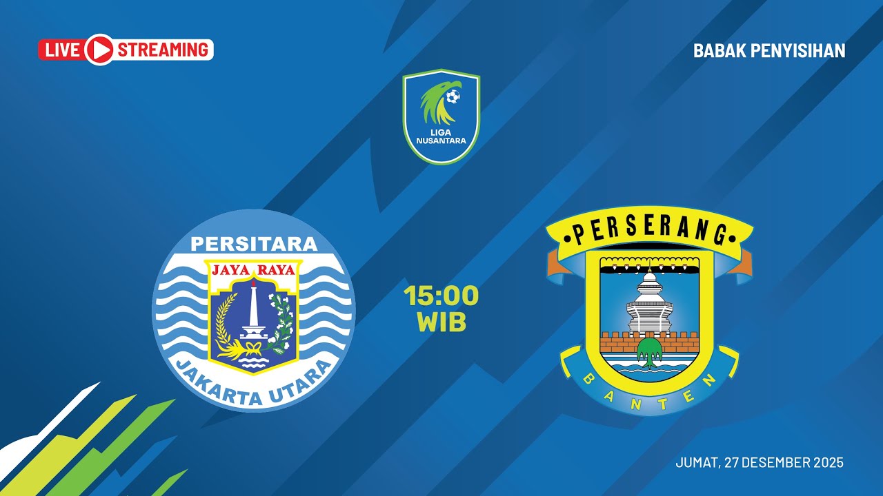Liga Nusantara | PERSITARA Jakarta Utara vs PERSERANG Serang | Grup ...