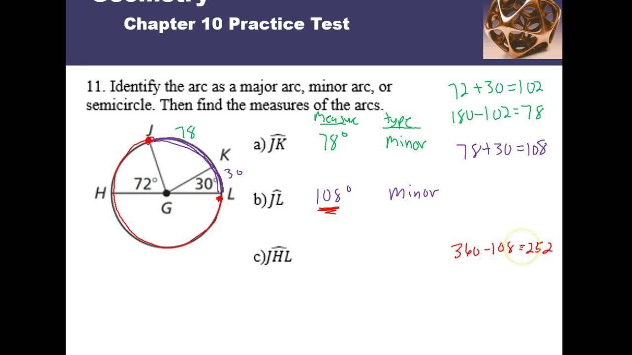 Geometry Chapter 10 Test Review - YouTube