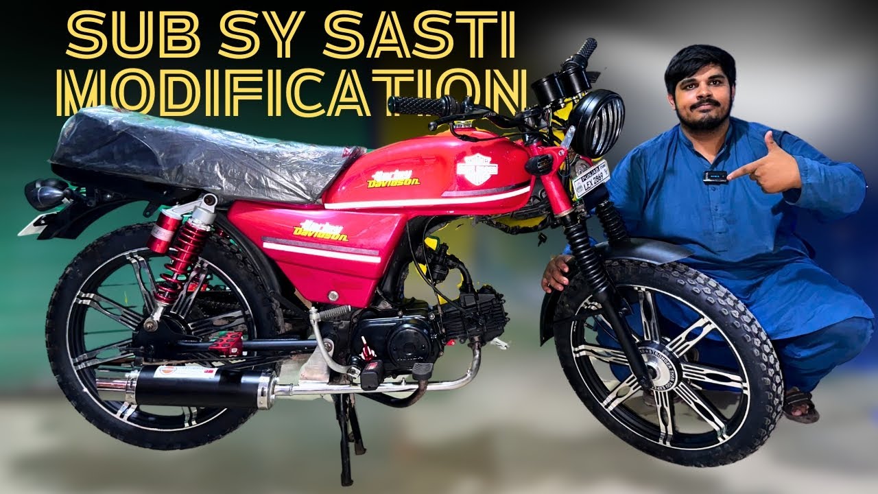 Sub Se Sasti Modification | CD70 Modificaiton | Lahori Drives - YouTube