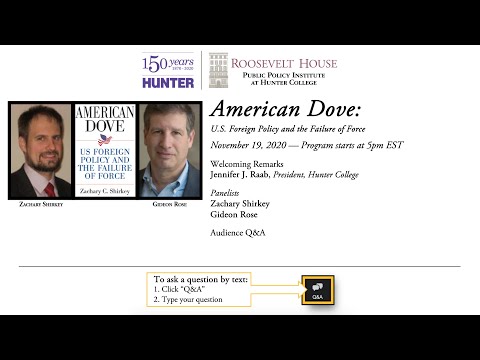 Zachary Shirkey — American Dove: U.S. Foreign Policy and the Failure of Force