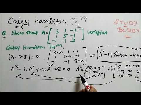 Caley Hamilton Theorem - Matrices - YouTube