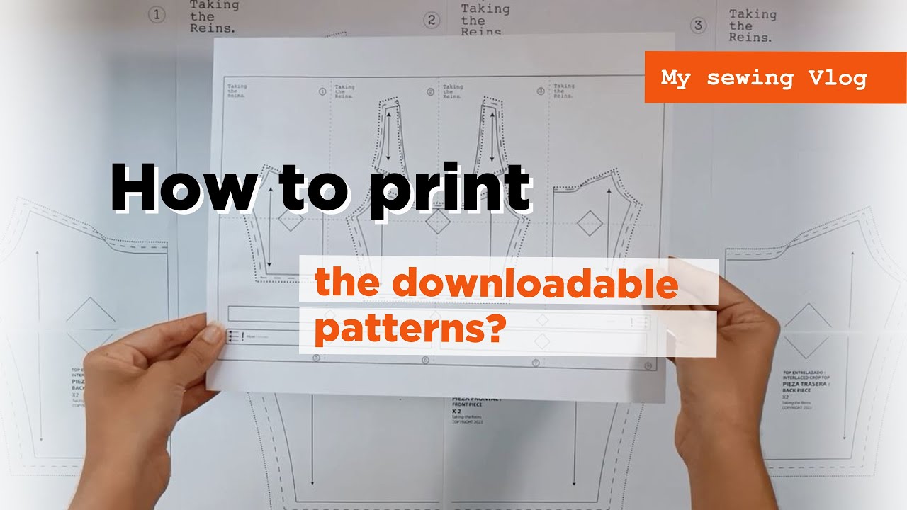 How to print and assemble the Taking the Reins digital patterns - YouTube