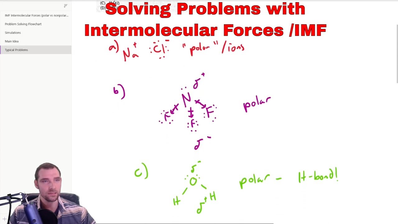 How to Solve Problems with Intermolecular Forces/IMF (Polar, Nonpolar ...