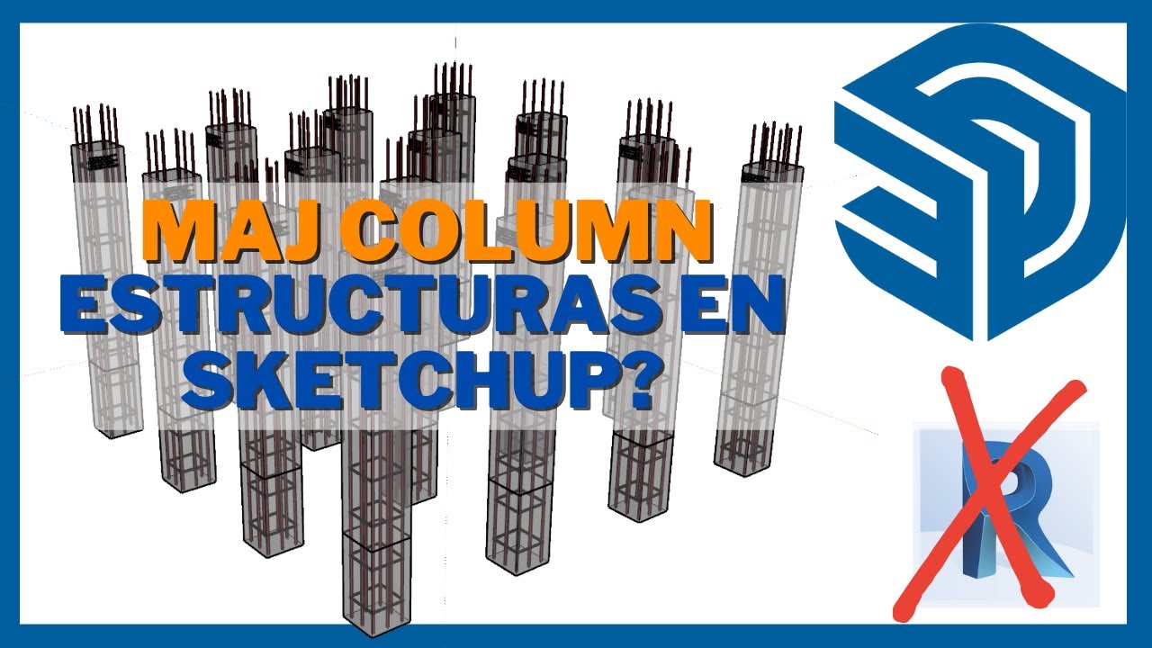 MAJ COLUMN un plugin para hacer estructuras en SKETCHUP INCREIBLE - YouTube