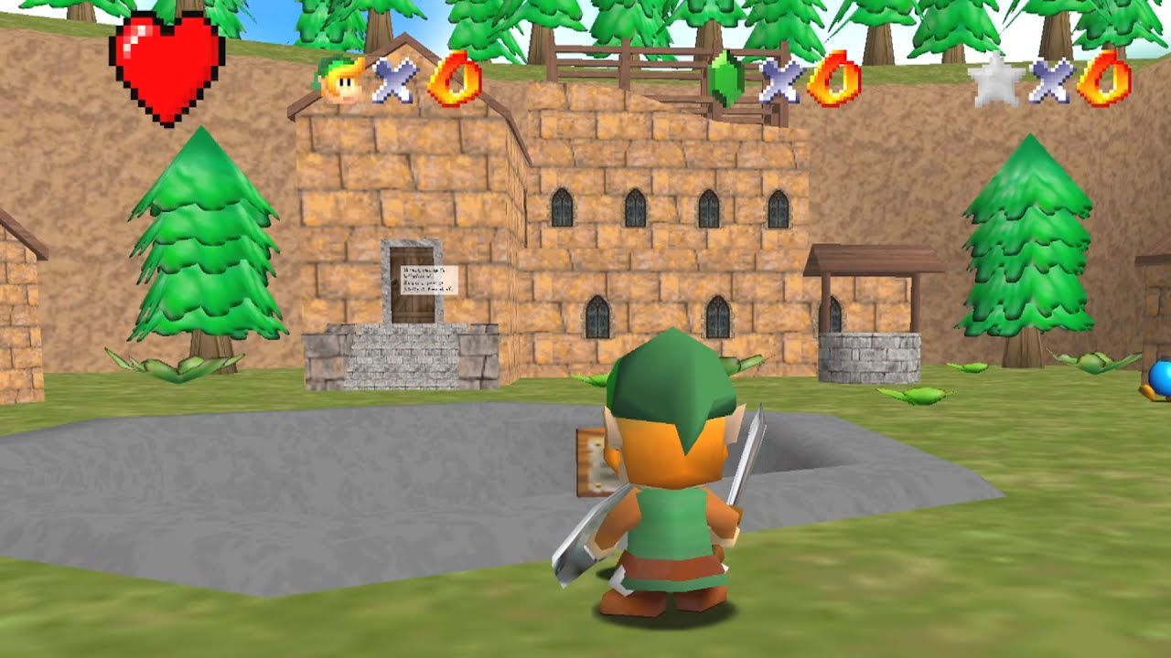 "Warning: Inescapable Bottomless Pit" - Funny Link in Super Mario 64 ...