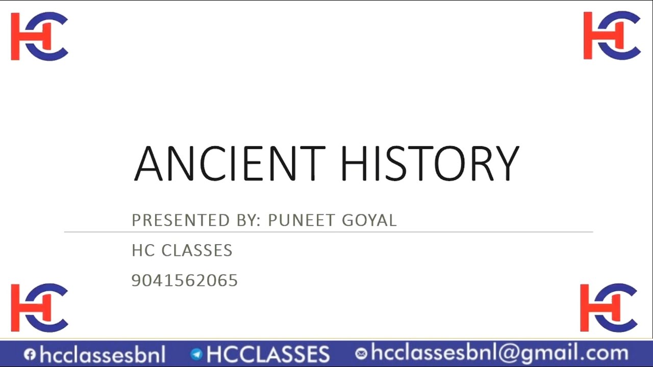 ANCIENT HISTORY LECTURE 1 - YouTube