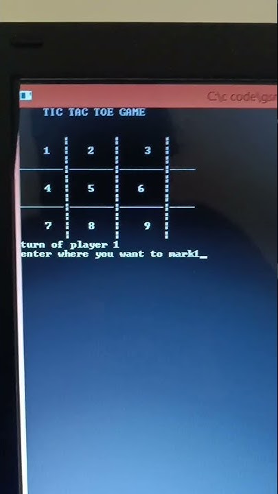 Tic Tac Toe Game In C Programming || C Programming || #shorts #clanguage - YouTube
