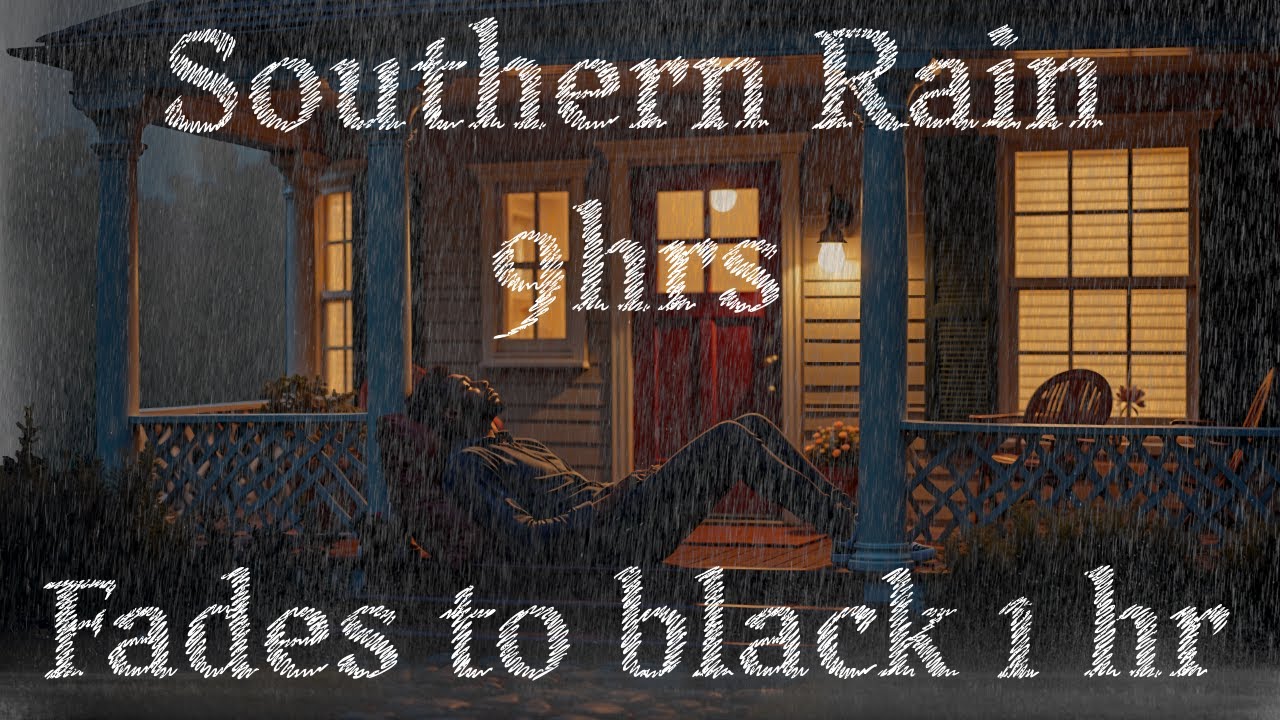 Southern Night Rainfall: soothing porch ambiance - Deep sleep rain ...