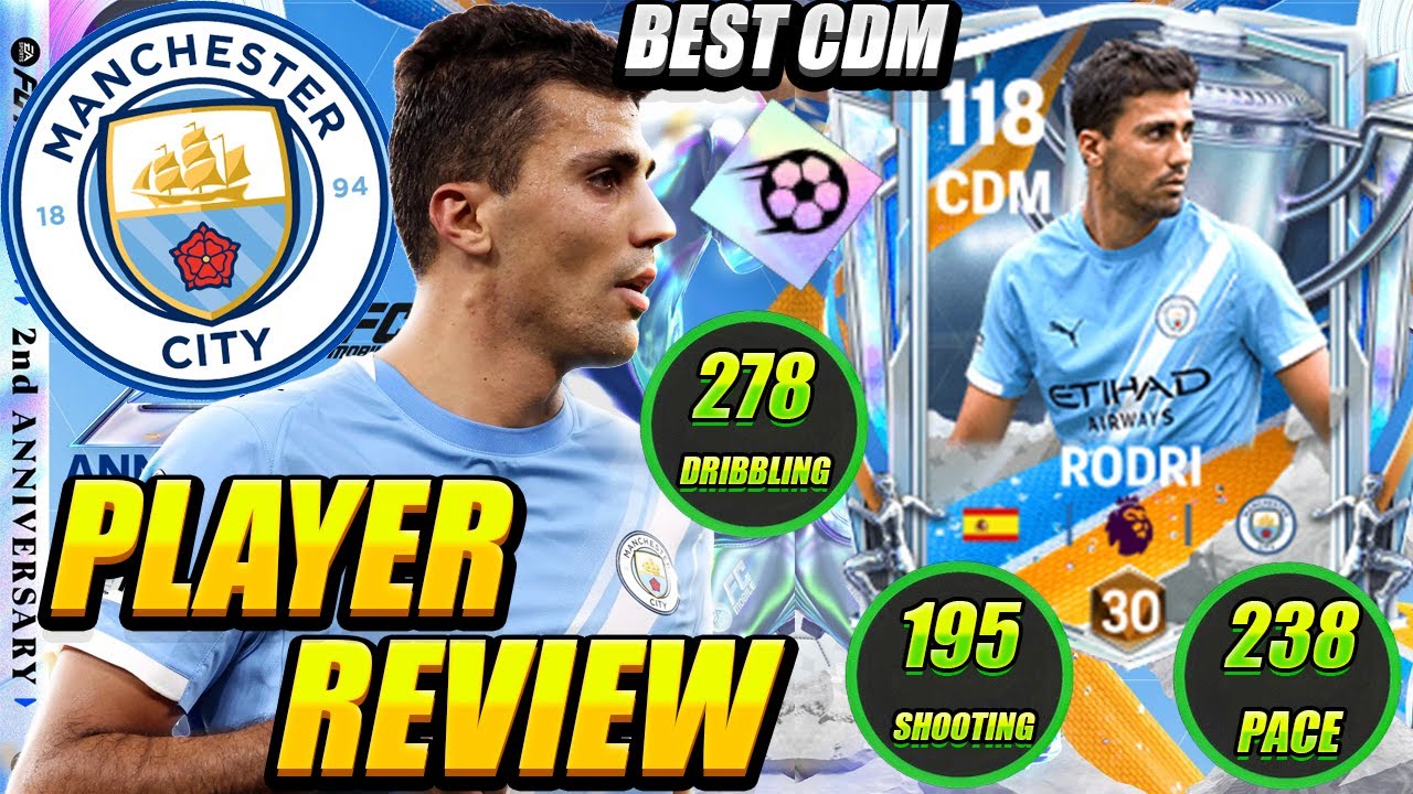 Is Rodri the Best Cheap CDM in FC Mobile 26? Full Anniversary Rodri ...