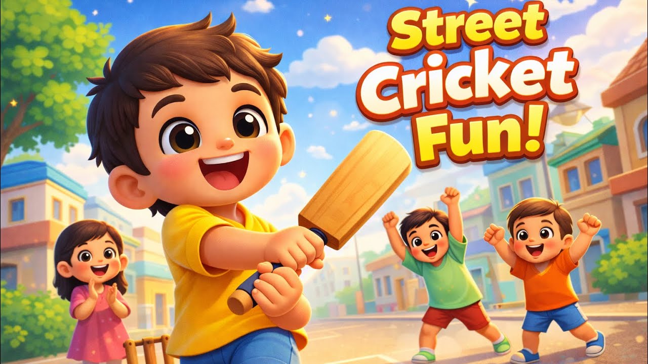 The Friendly Cricket Match | Kids Cartoon Story - YouTube
