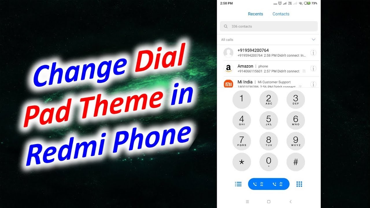 How to Change Dial Pad Theme in Redmi Phone - YouTube