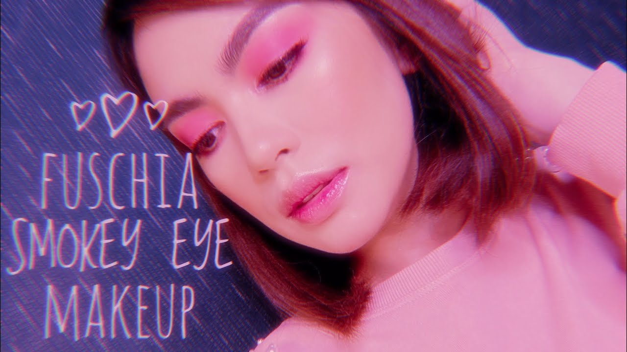 EASY FUSCHIA SMOKEY EYE MAKEUP LOOK | by request 💖🌸 - YouTube