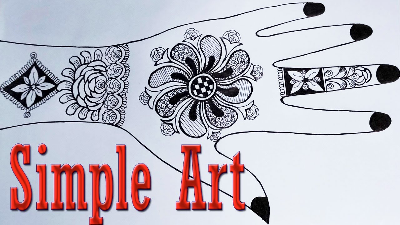 How to best simple hand art drawing | best hand drawings | Sristy art ...