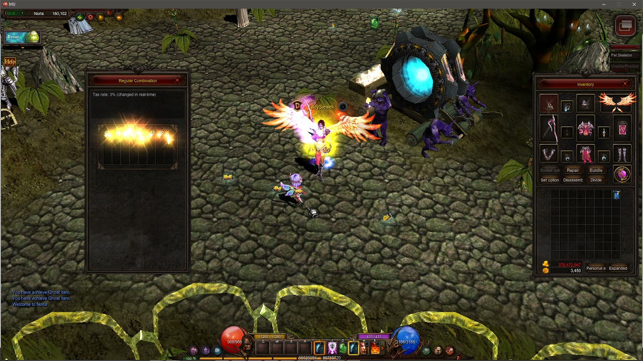 MU Online Arcadia 3rd wings attempt - YouTube