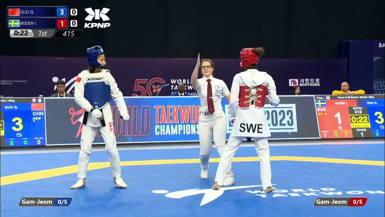 415 R32 Women 49kg CHN GUO Q SWE BODEN I - YouTube