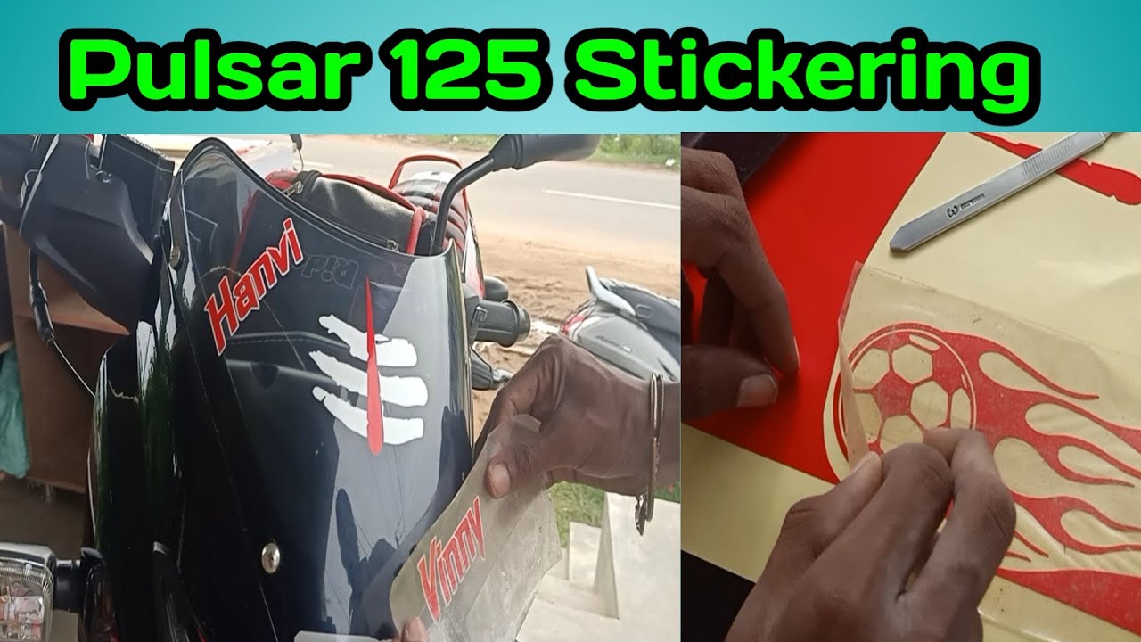 Pulsar 125 Stickering || Bike Modification || - YouTube