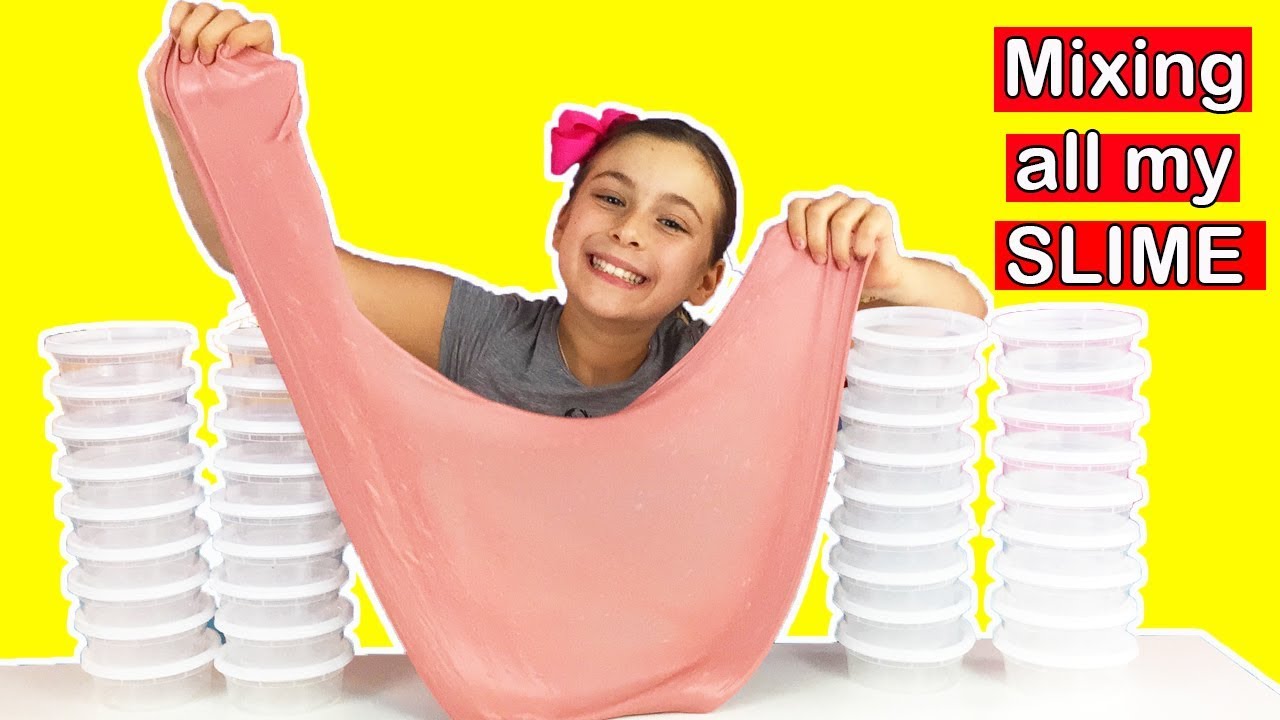 ORGANIZING MY SLIME COLLECTION | Jumbo Slime Smoothie 🤗🍹Fun Time Crew ...