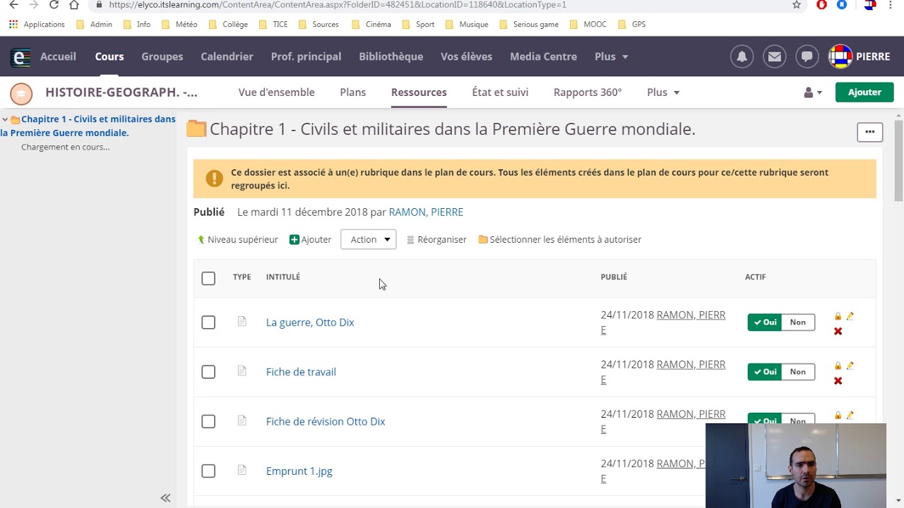 Concevoir un cours sur e lyco - YouTube