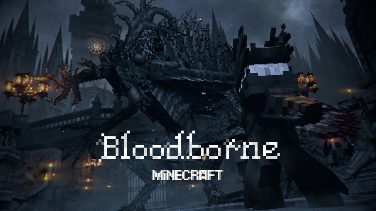Bloodborne Cleric Beast Fight (Minecraft Animation) - YouTube