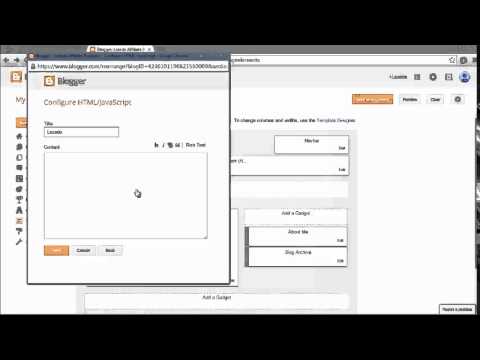 How to put a static banner in your blog? - YouTube