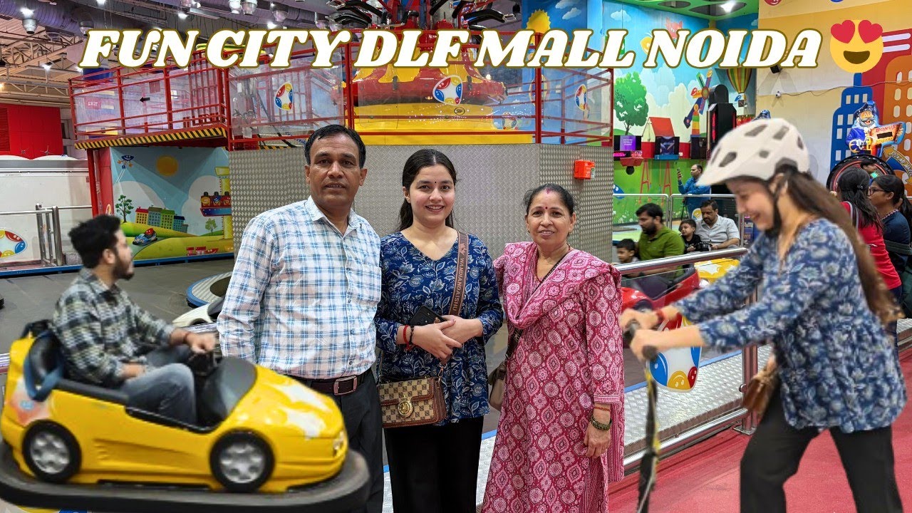 Fun City DLF Mall Noida me toh maza hi aa gya Aaj😍 ️Pehle sabne mna kr ...