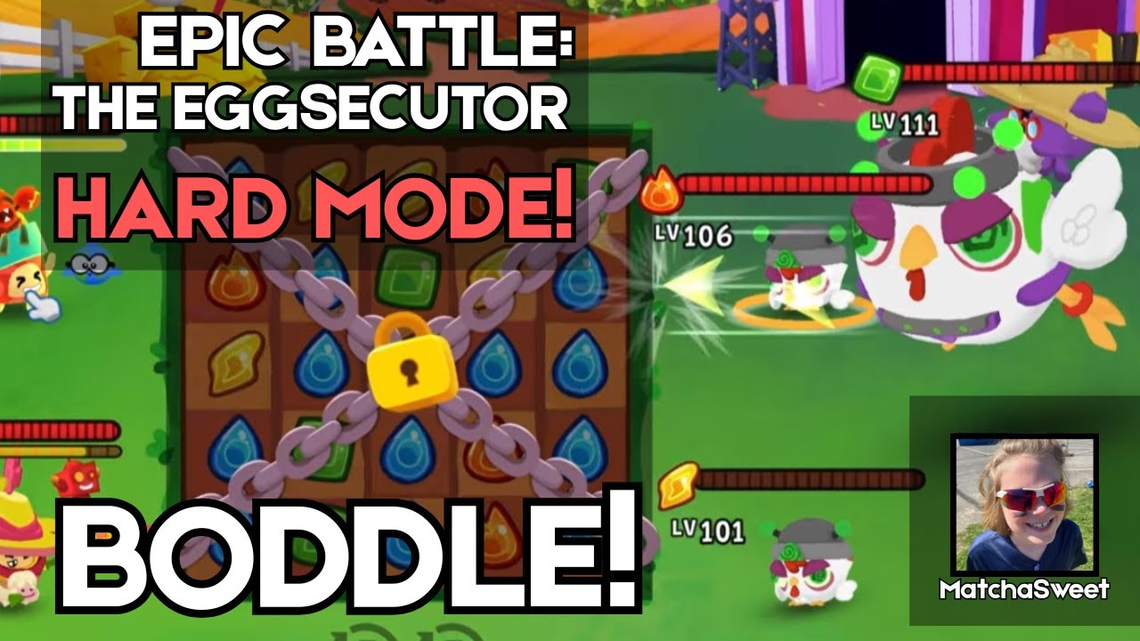 I DEFEATED THE EGGSECUTOR IN HARD MODE IN FRENZY FARM!!! BODDLE ...