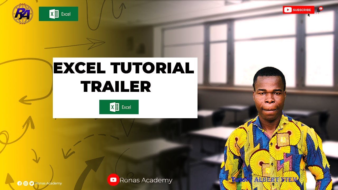 MICROSOFT EXCEL TUTORIAL TRAILER! - YouTube