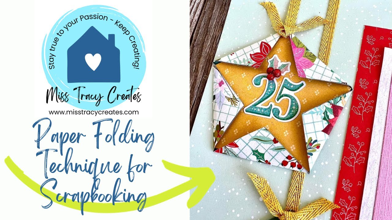 Paper Folding Technique for Scrapbooking - YouTube